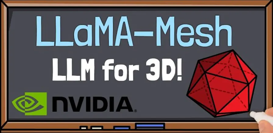 LLaMa-Mesh：文本生成3D网格 - 汇智网