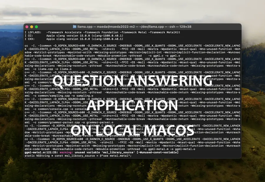 MacOS本地问答应用 - 汇智网