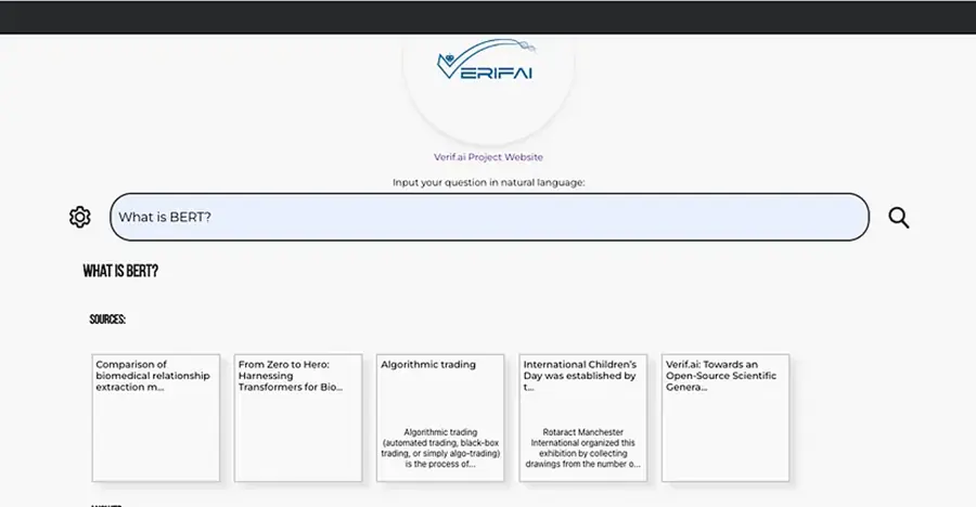VerifAI开源生成式搜索引擎 - 汇智网