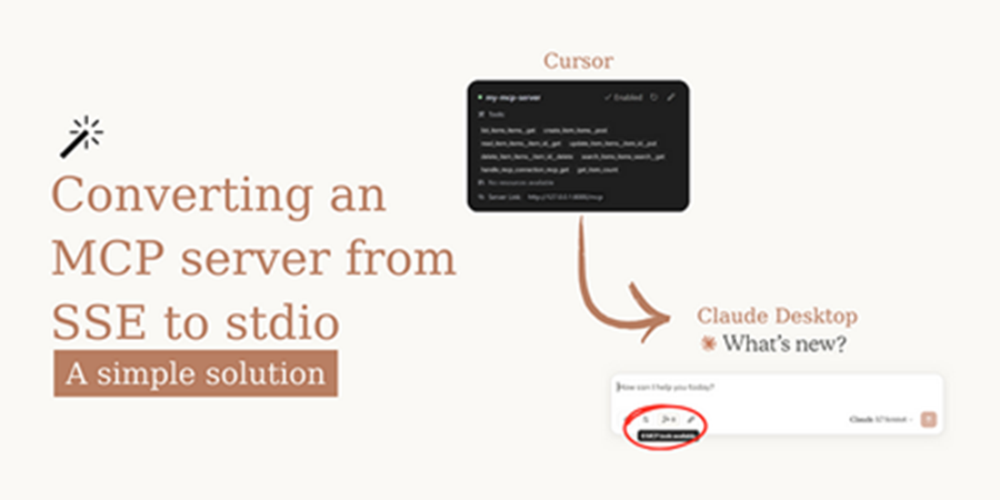 MCP服务器：SSE转stdio - 汇智网