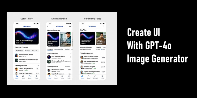 用GPT-4o图像生成器制作UI - 汇智网