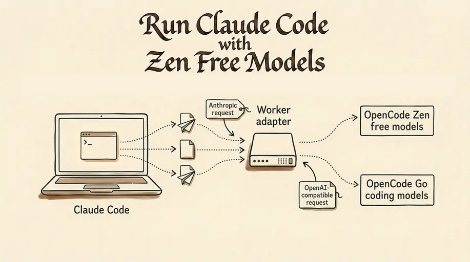 用 Zen 免费模型运行Claude Code - 汇智网