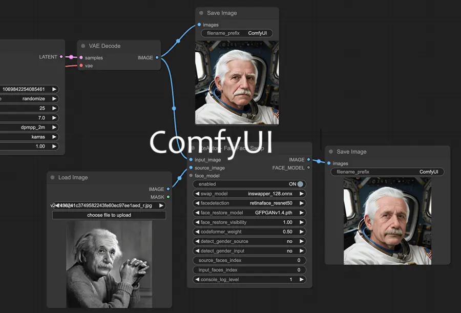 ComfyUI 换脸教程 - 汇智网
