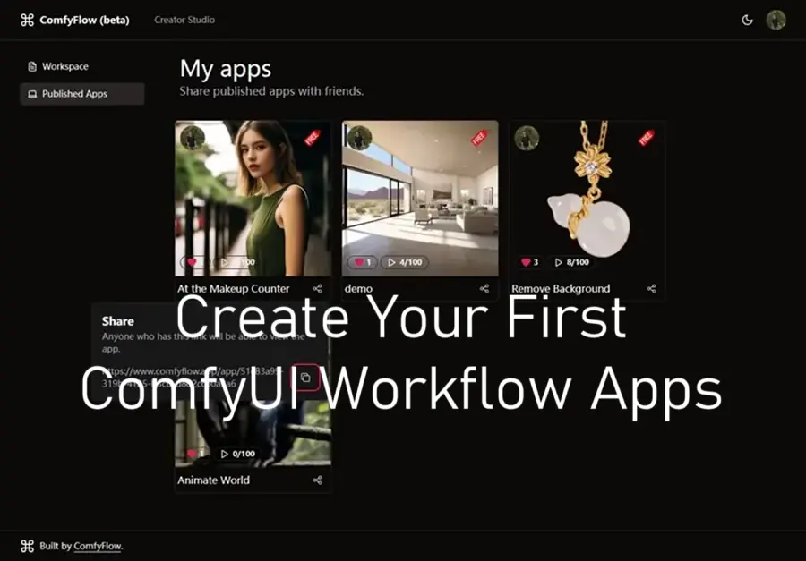 创建ComfyUI工作流应用 - 汇智网
